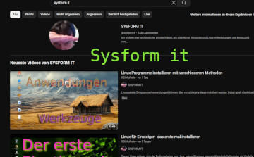 SYSFORM IT Linux Hilfen